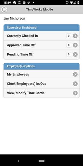 TimeWorksPlus Mobile (Legacy App)
