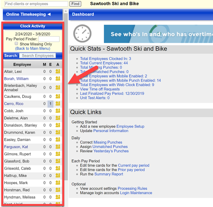 TimeWorksPlus Usasge Glossary