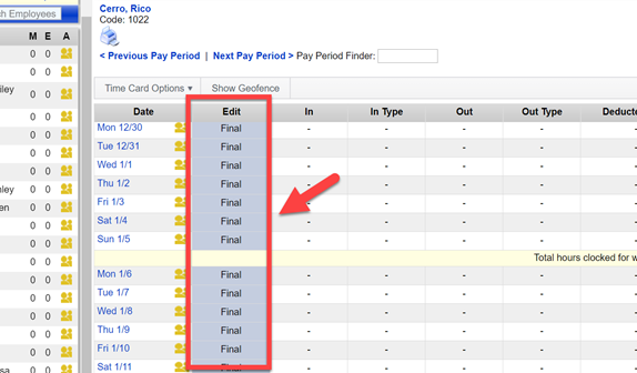 TimeWorksPlus Usasge Glossary