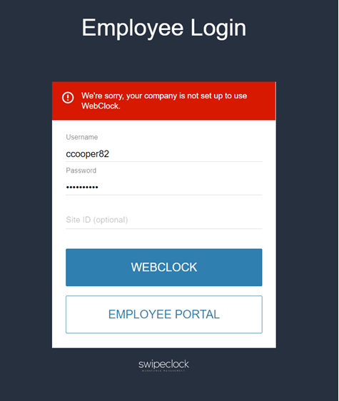 How-to: Log In to the WebClock and Employee Portal