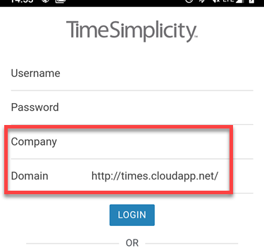 TimeSimplicity Mobile - Downloading and Logging In