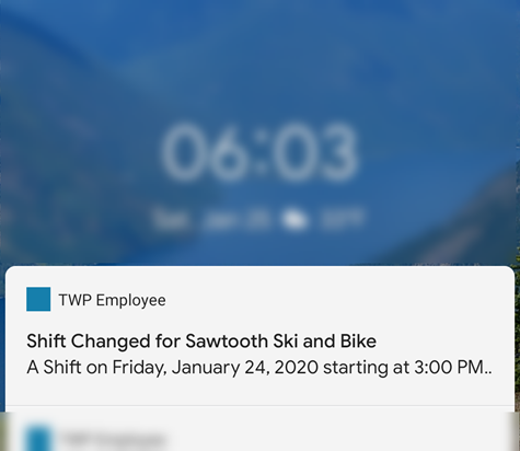 Schedule Change Notifications