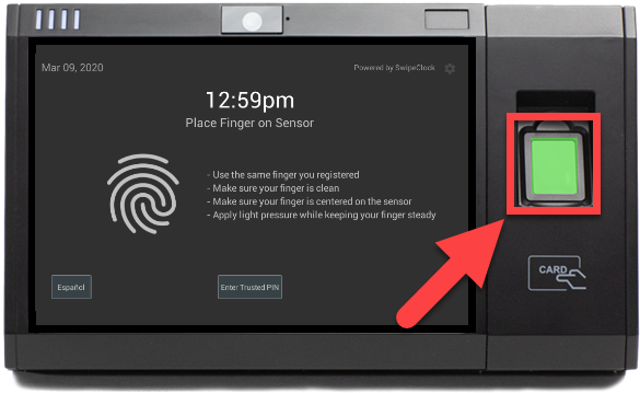 Swipeclock Touch - Clock In and Out Instructions