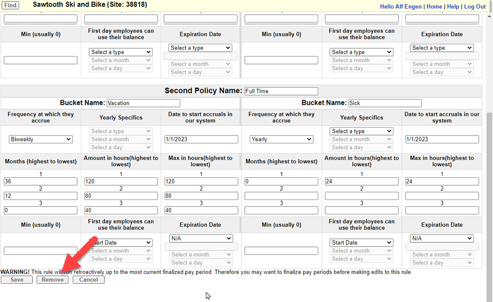 WorkforceHub Conversion: Accruals