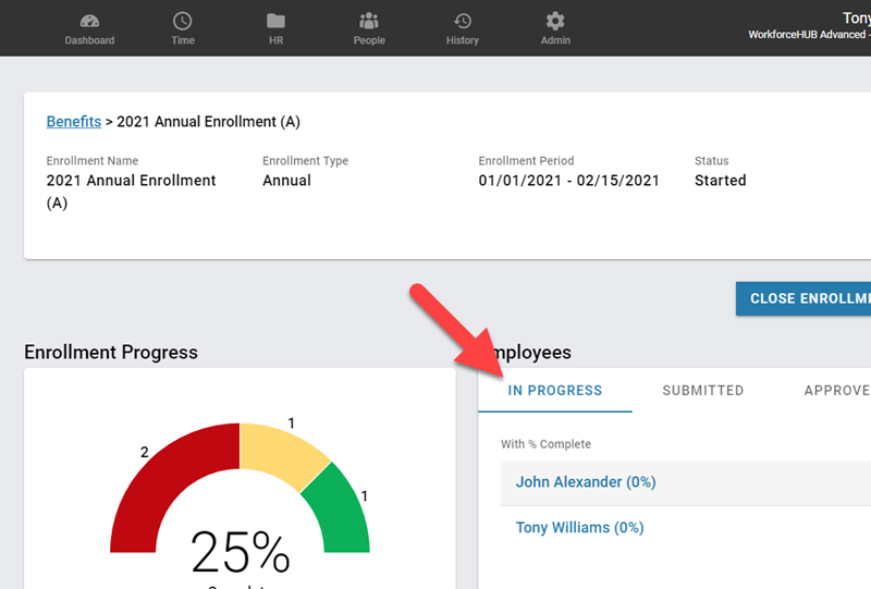 Manage Benefits Enrollment